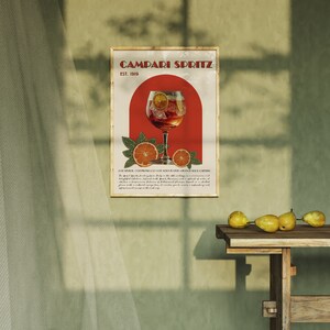 Campari Spritz Print, Campari Spritz Poster, Campari Poster, Campari ...