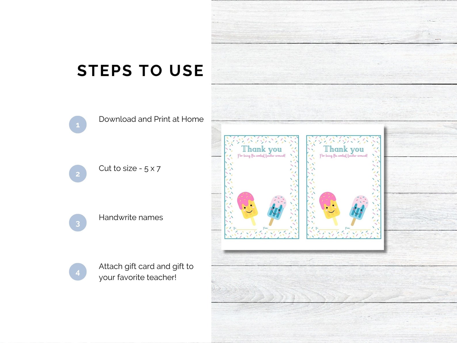 Teacher Appreciation Gift Card Holder Thank You for Being the Coolest ...