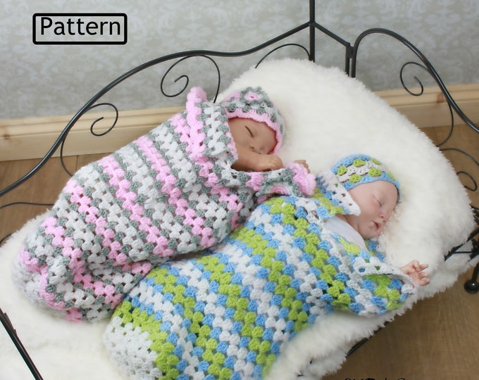 Crochet Pattern Granny Stitch Baby Cocoon Sleep Sack - Etsy