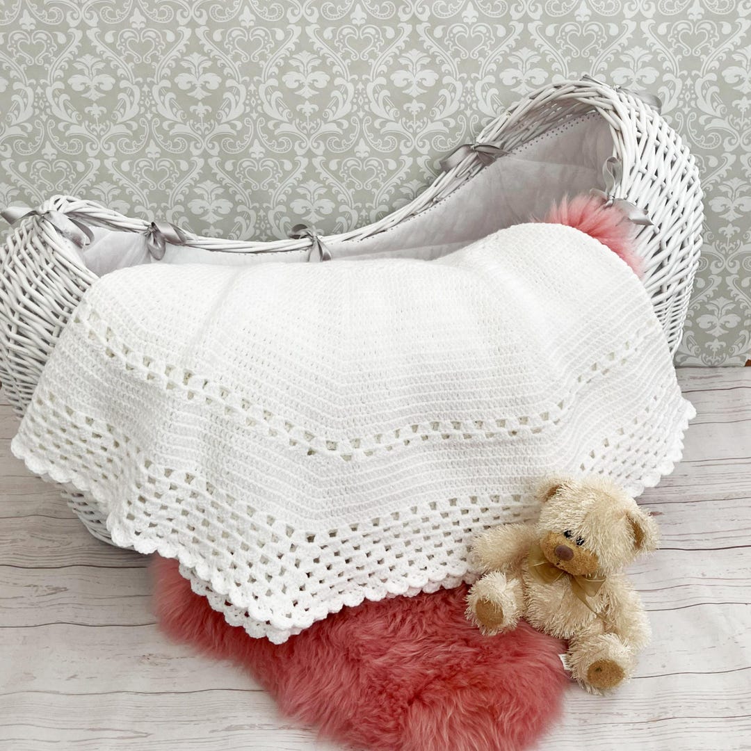 Crochet Pattern - Crochet Shawl Pattern - Baby Shawl Pattern ...