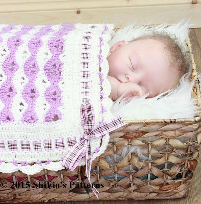 CROCHET PATTERN for Highland Heather Baby Afghan Crochet - Etsy