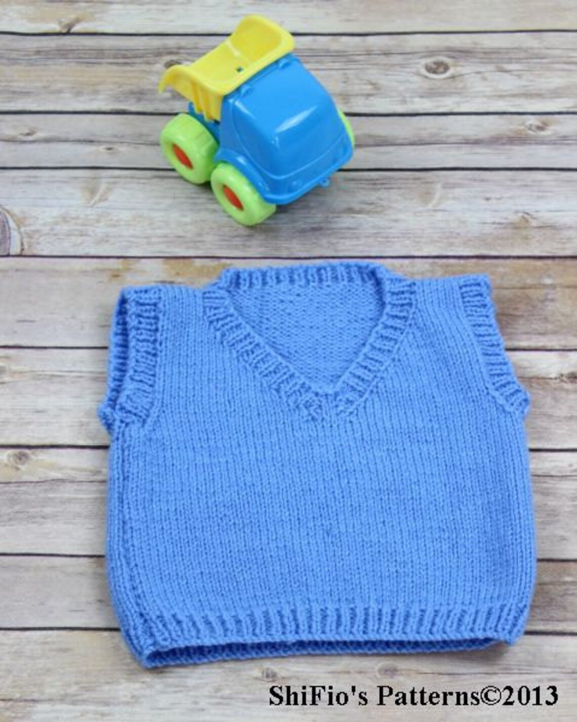 KNITTING PATTERN for Child Pullover Tank Top in 4 Sizes PDF 262 Digital ...