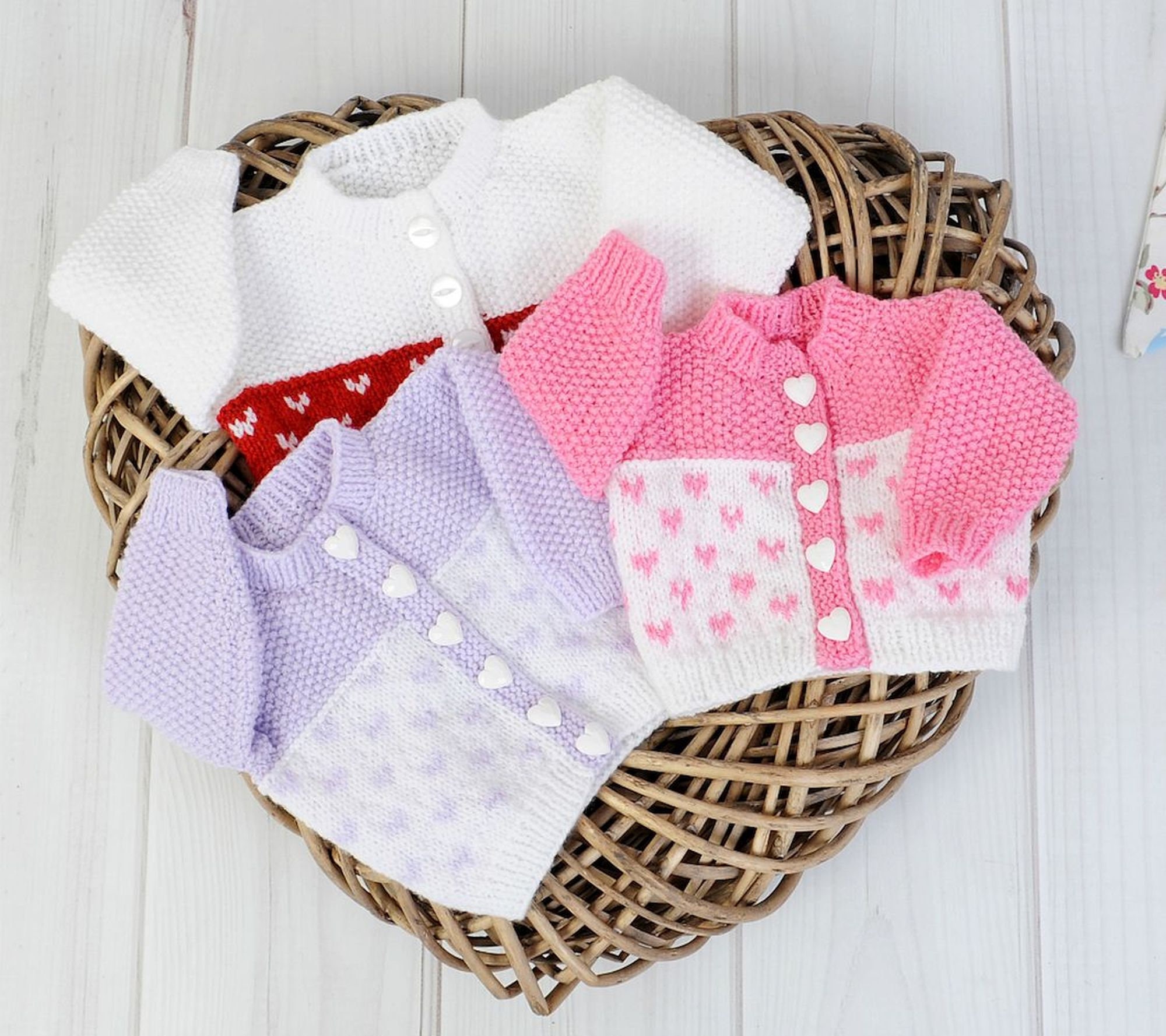 KNITTING PATTERN Baby Cardigans Baby Cardi Baby Girl | Etsy