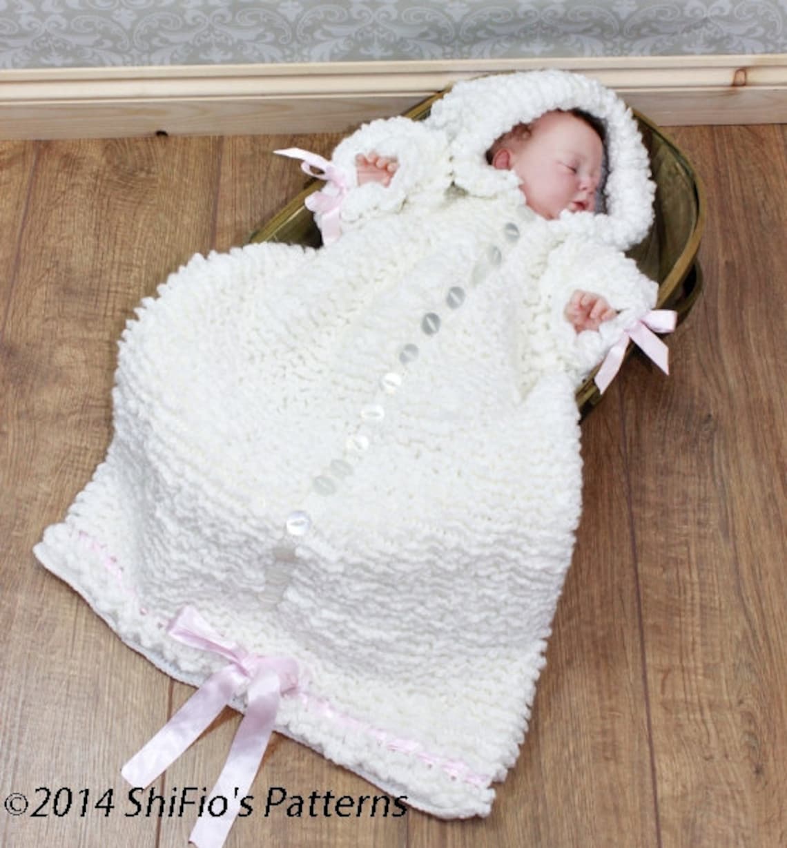 CROCHET PATTERN for Ruffled Snuggly Baby Sleeping Bag PDF 134 - Etsy