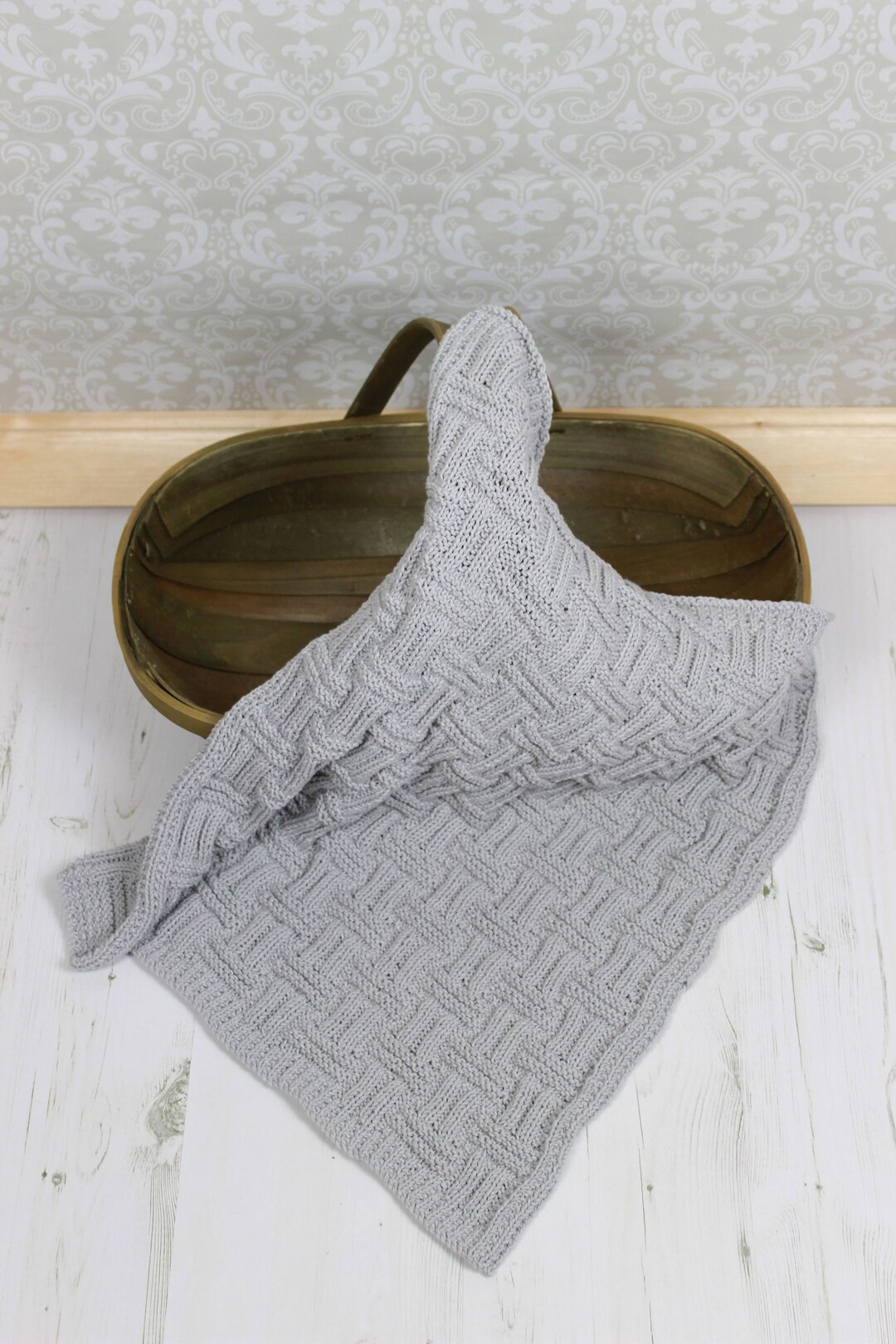 Knitting Pattern Baby Afghan Blanket Nursery Afghan Pattern 3 Sizes ...