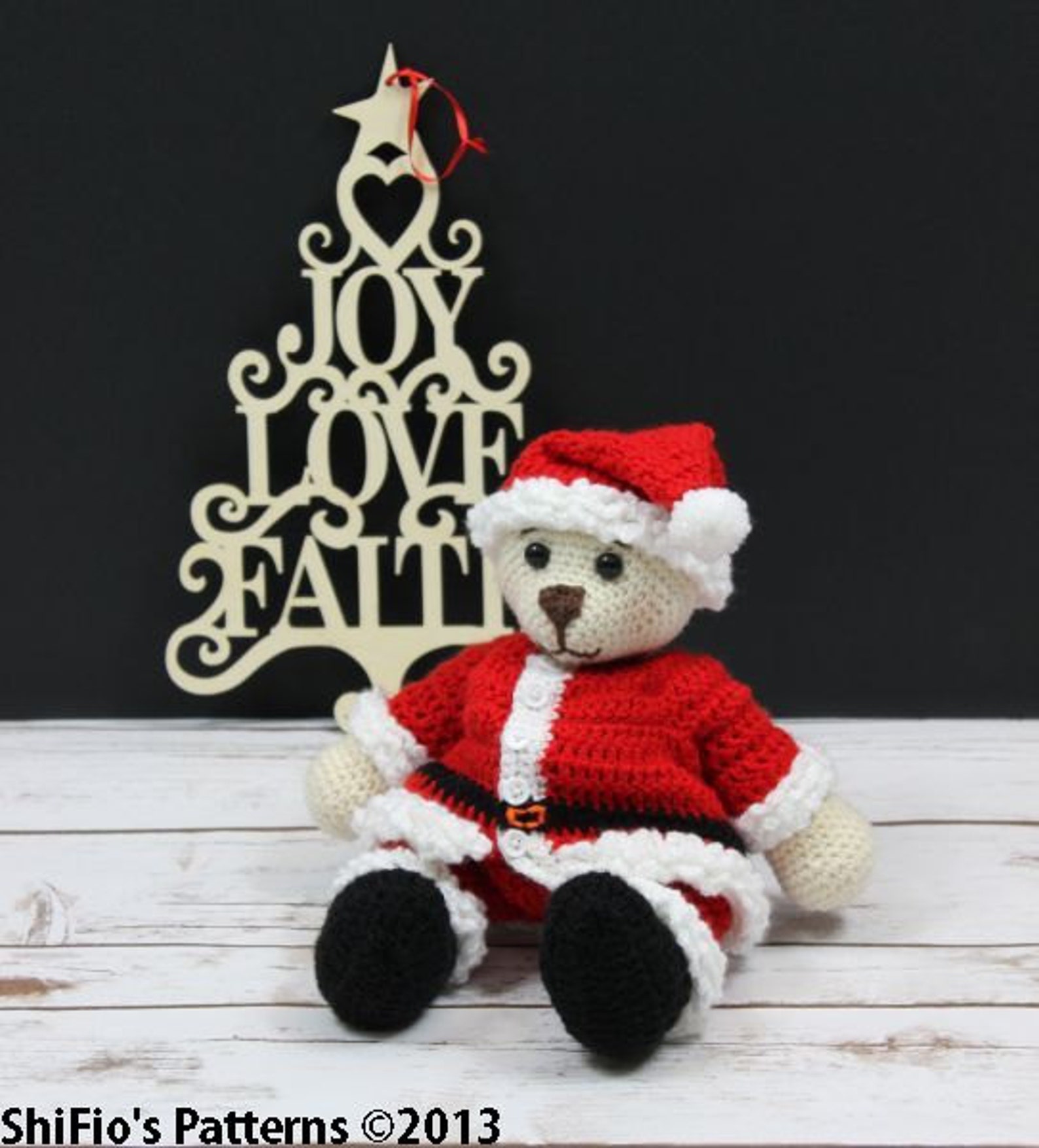 CROCHET PATTERN for Teddy Bear and Santa Outfit PDF 269 Toy - Etsy