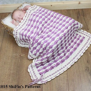 CROCHET PATTERN for Highland Heather Baby Afghan Crochet Pattern ...