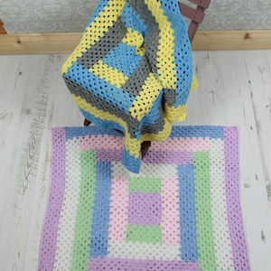 CROCHET PATTERN for Log Cabin Baby Afghan - Crochet Pattern Baby ...