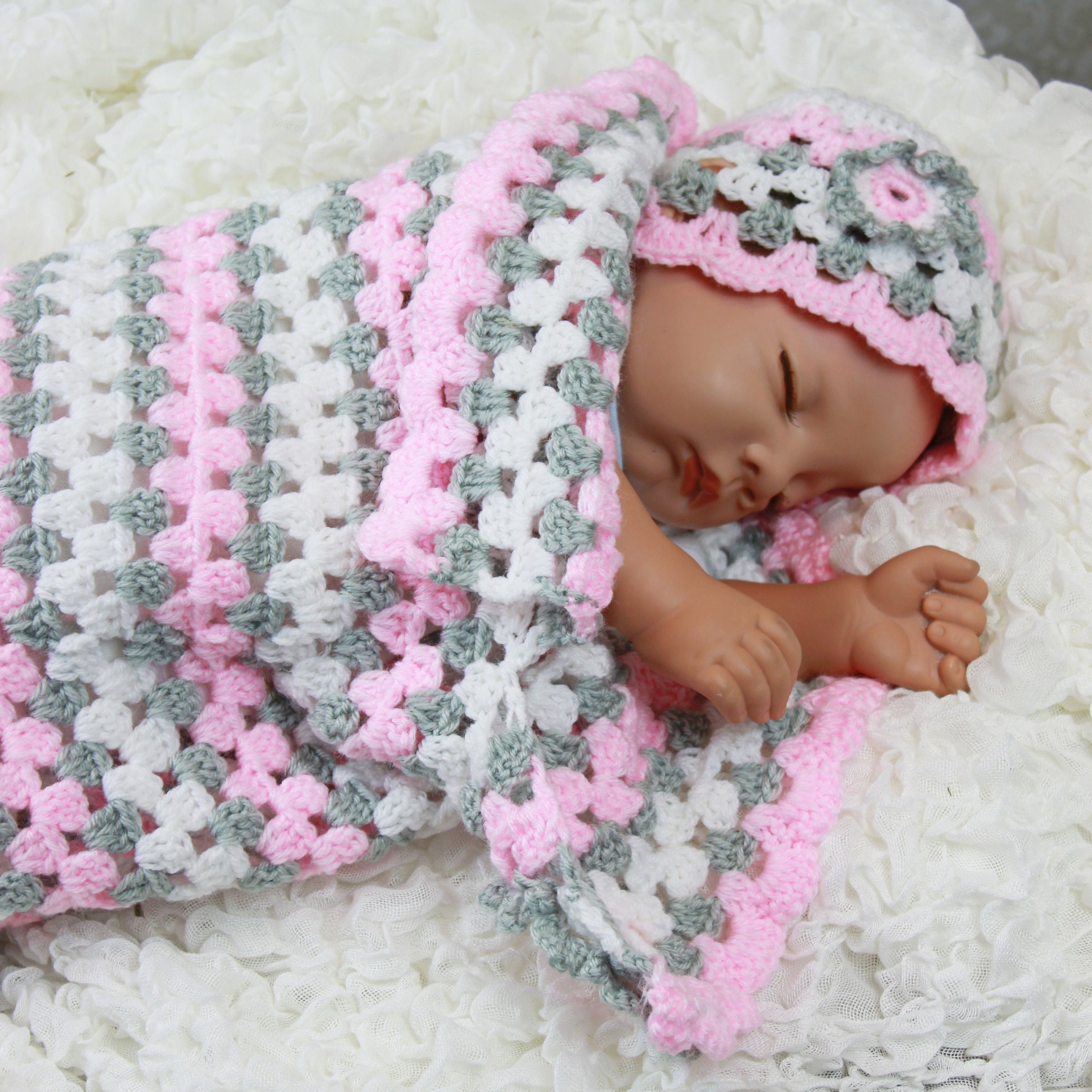 Crochet Pattern - Granny Stitch Baby Cocoon - Sleep Sack - Papoose ...