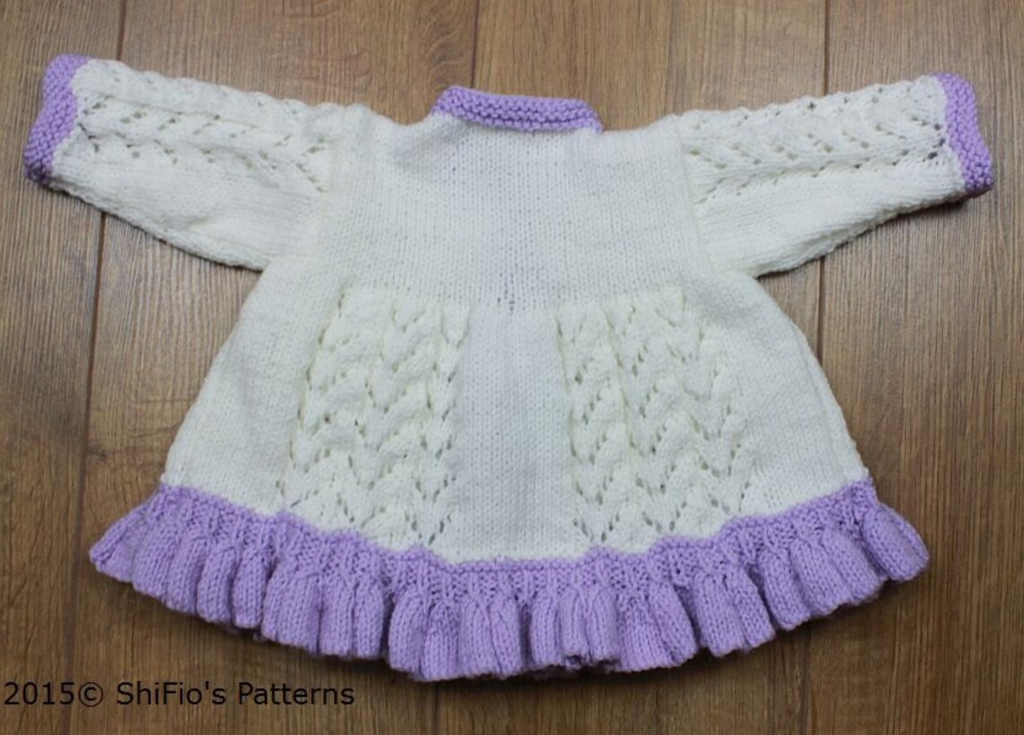 Knitting Pattern - Matinee Knitting Pattern - Bootee Pattern - Frilly ...