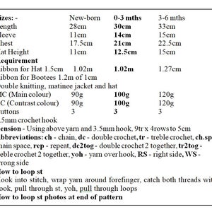 Crochet Pattern - Baby Loopy Stitch - Baby Jacket - Trousers - Bonnet ...