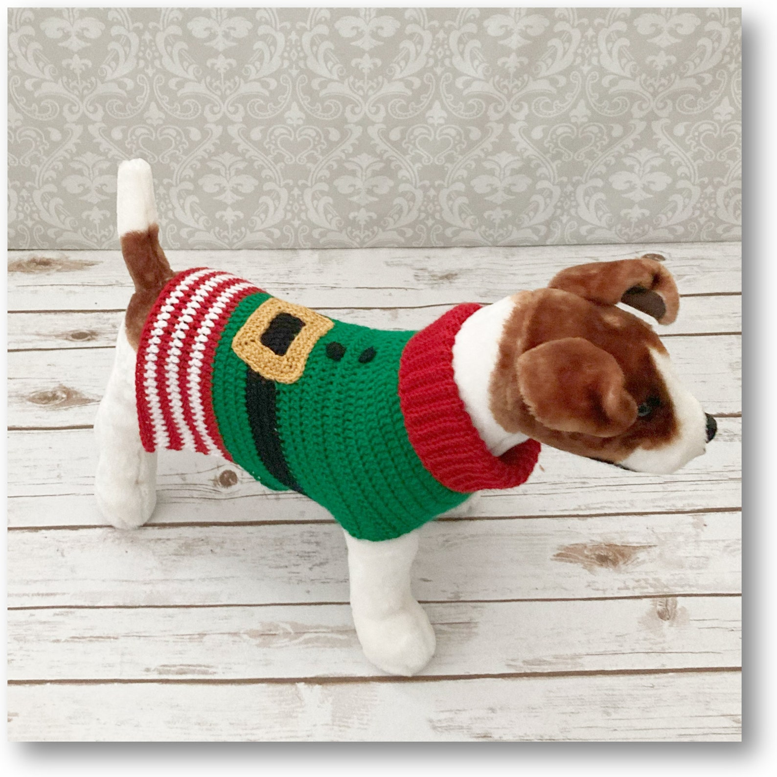 Crochet Pattern - Crochet Dog Sweater Pattern - Christmas Crochet ...