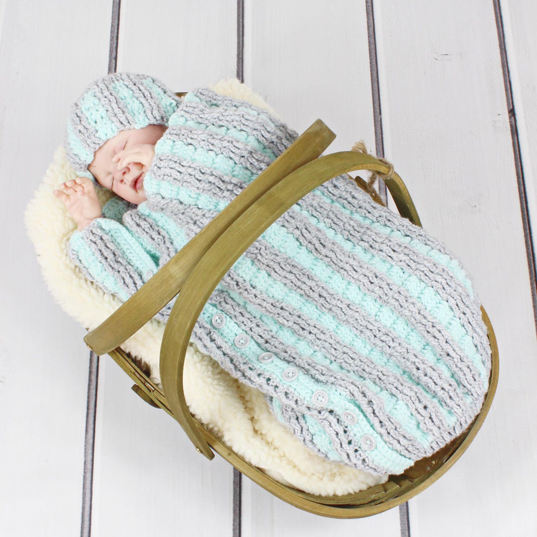 CROCHET PATTERN for Pleated Cocoon, Papoose & Hat in 3 Sizes PDF 231 ...