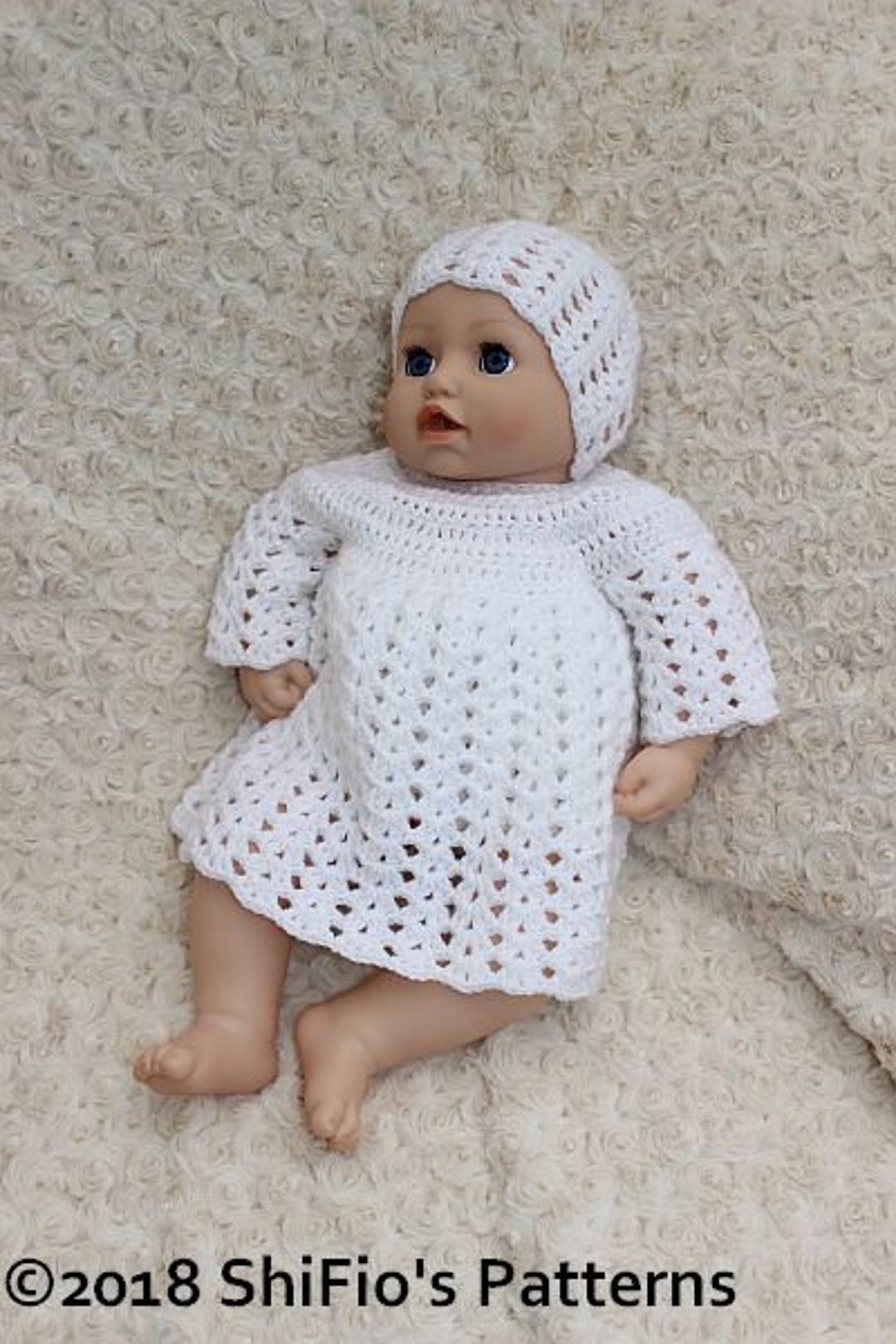 CROCHET PATTERN Baby Annabelle / Baby Born Dress, Hat & Pants PDF 373 ...