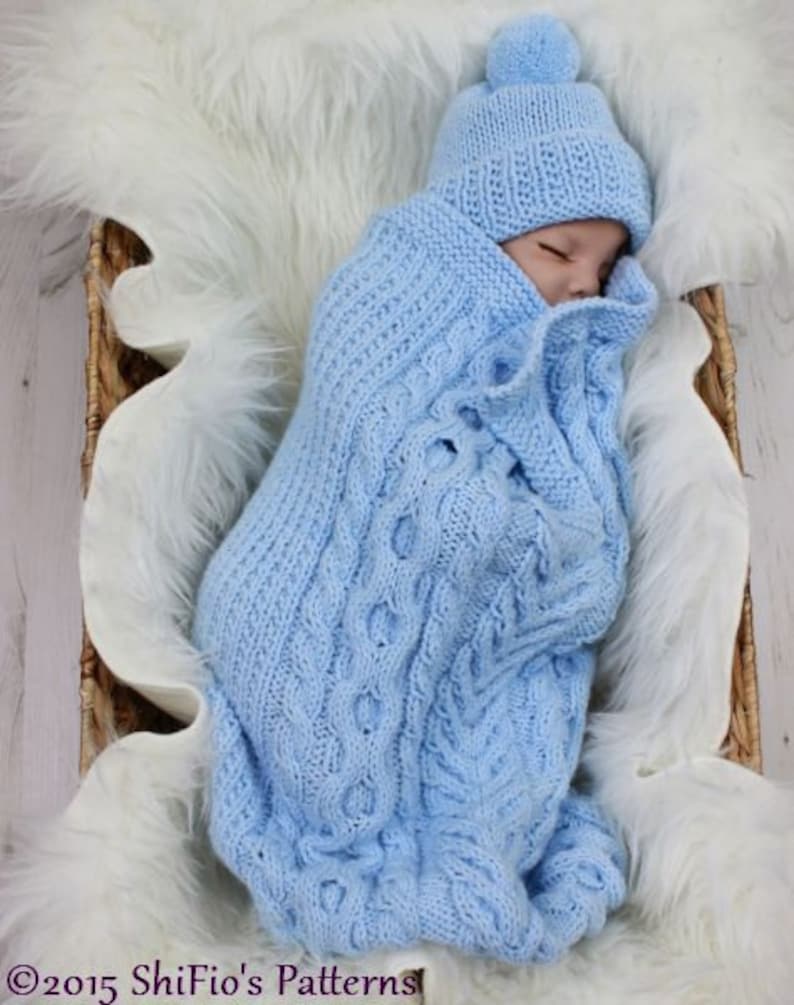 KNITTING PATTERN For Cuddle Cable Cocoon Papoose Hat | Etsy Canada