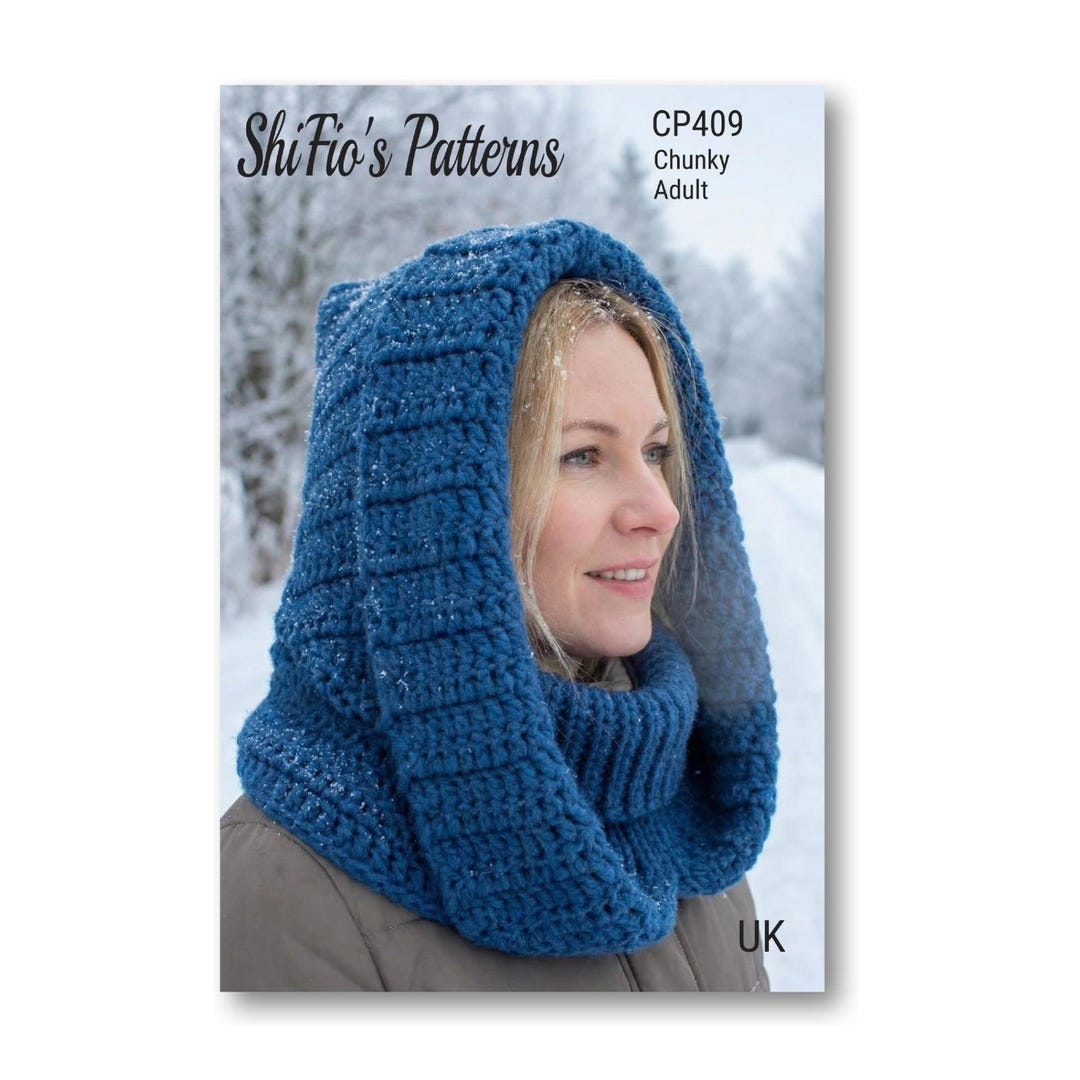 Crochet Pattern- Ladies- Snood - Cowl - Neck Warmer - Adult - UK - USA ...