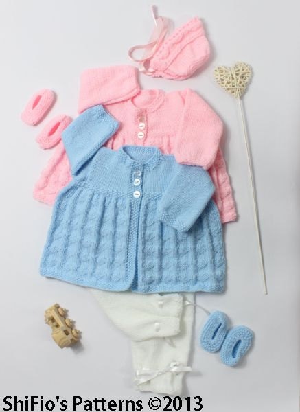 KNITTING PATTERN For Lovehearts Jacket Trousers/PantsBonnet | Etsy