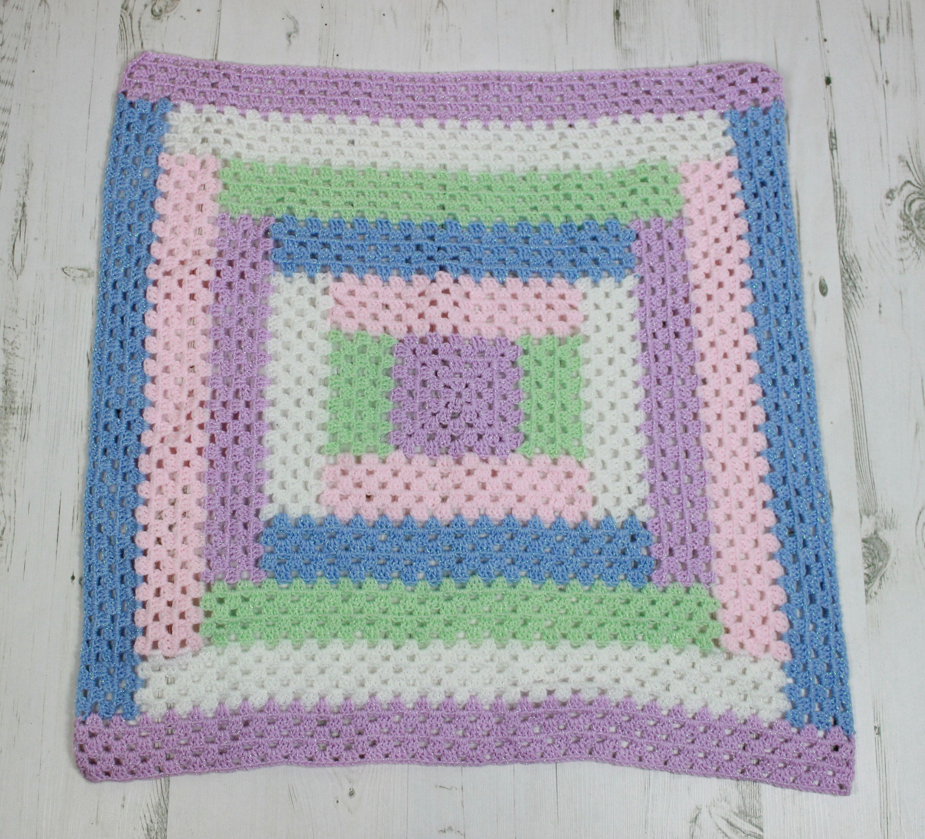 CROCHET PATTERN for Log Cabin Baby Afghan - Crochet Pattern Baby ...