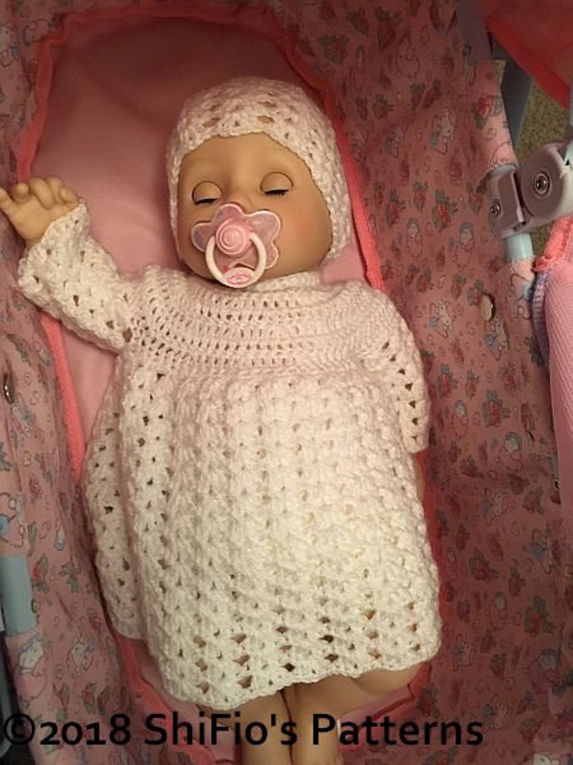 CROCHET PATTERN Baby Annabelle / Baby Born Dress Hat & Pants - Etsy