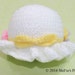Crochet Pattern for Flower Easter Bonnet Hat in 5 Sizes, Preemie ...