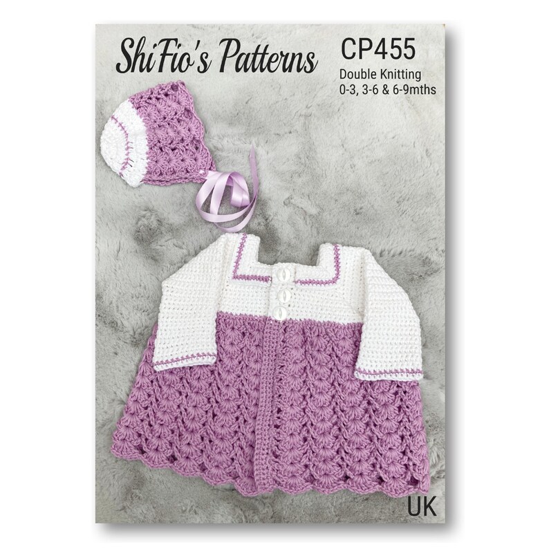 CROCHET PATTERN for Matinee Jacket & Hat Baby Crochet - Etsy