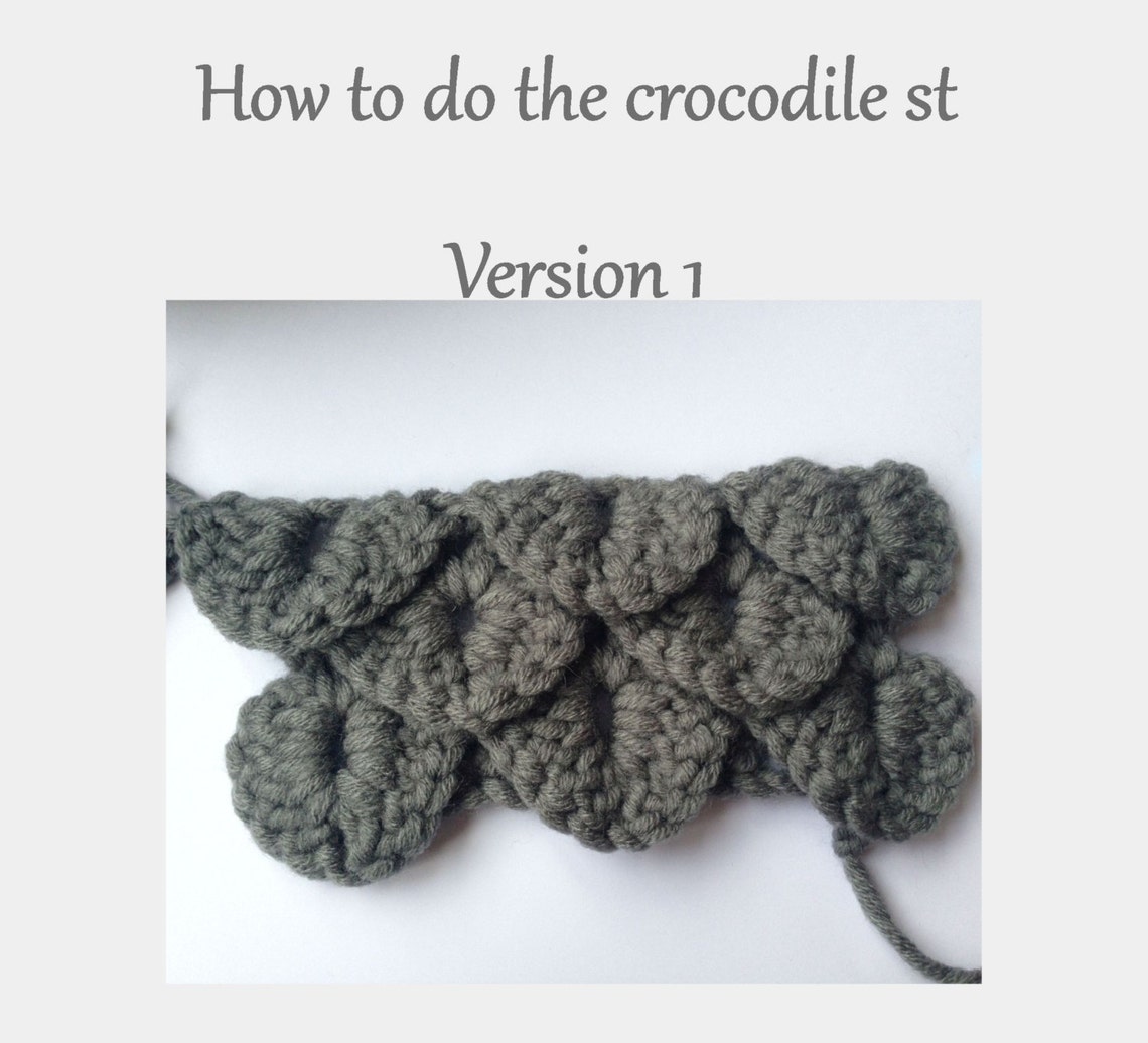 Free How to Do the Crocodile Stitch Guide, With Step by Step Photos - Etsy