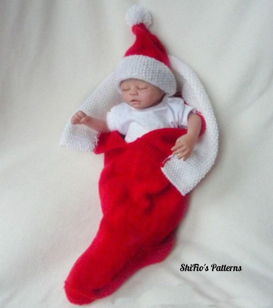 Knitting Pattern Baby Stocking Papoose Cocoon Hat 3 - Etsy