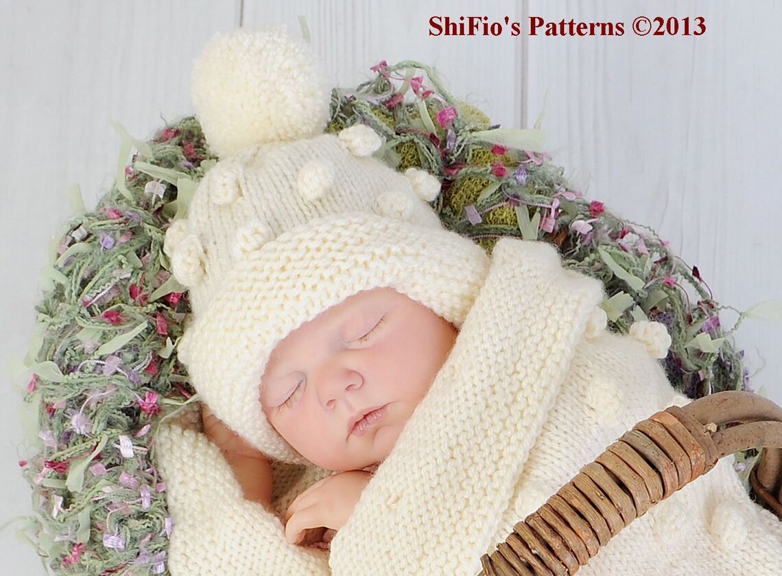 KNITTING PATTERN for Baby Bobble Cocoon Papoose Knitting - Etsy
