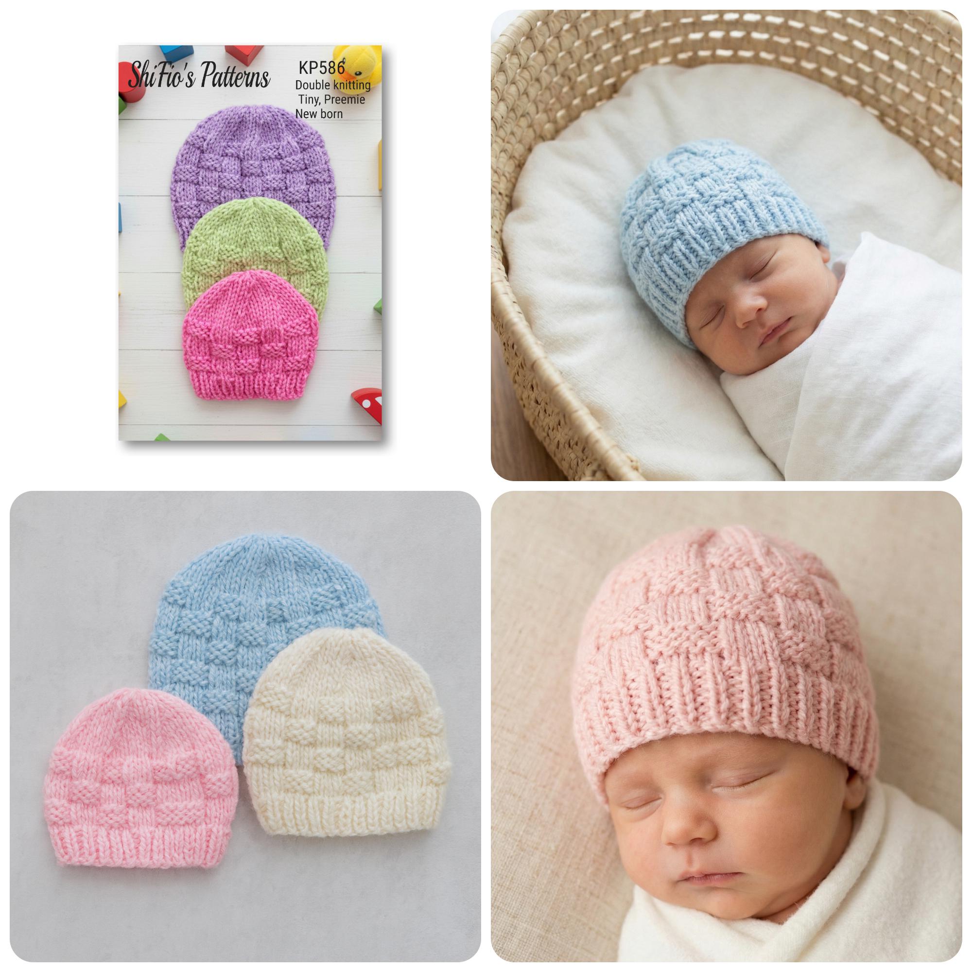 Knitting Pattern for Preemie Babies Hats - Tiny, Premature and Newborn ...