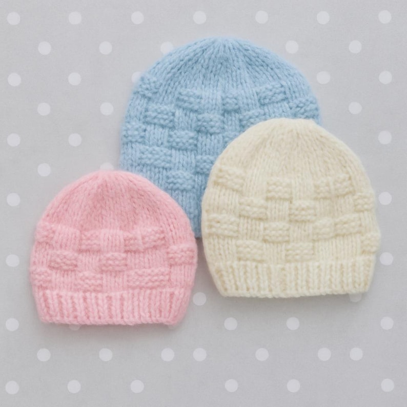 Knitting Pattern for Preemie Babies Hats - Tiny, Premature and Newborn ...