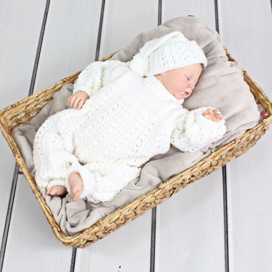 Knitting Pattern - Baby Pram Suit - Baby Hat Knitting Pattern - Boy ...