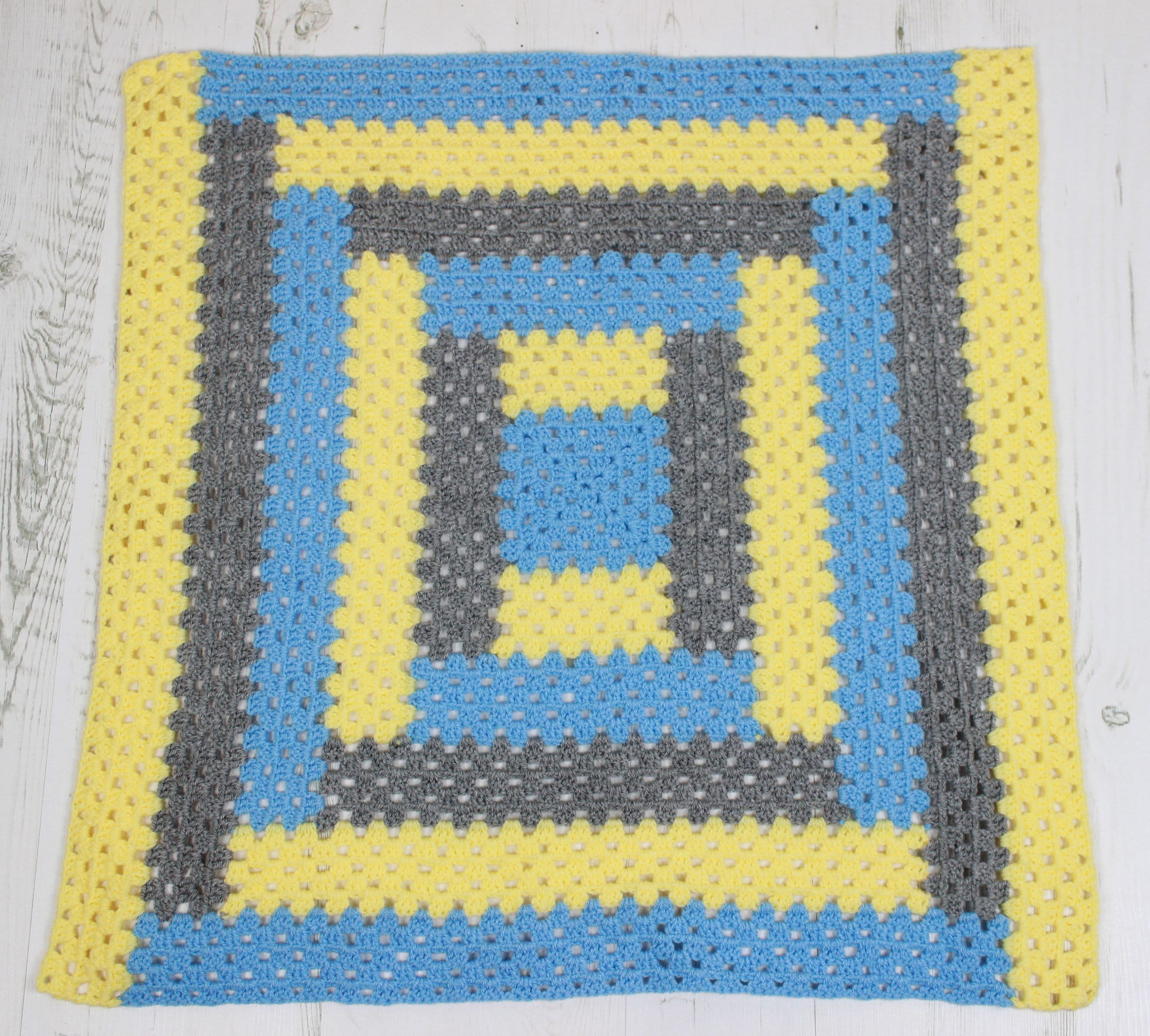 CROCHET PATTERN for Log Cabin Baby Afghan - Crochet Pattern Baby ...