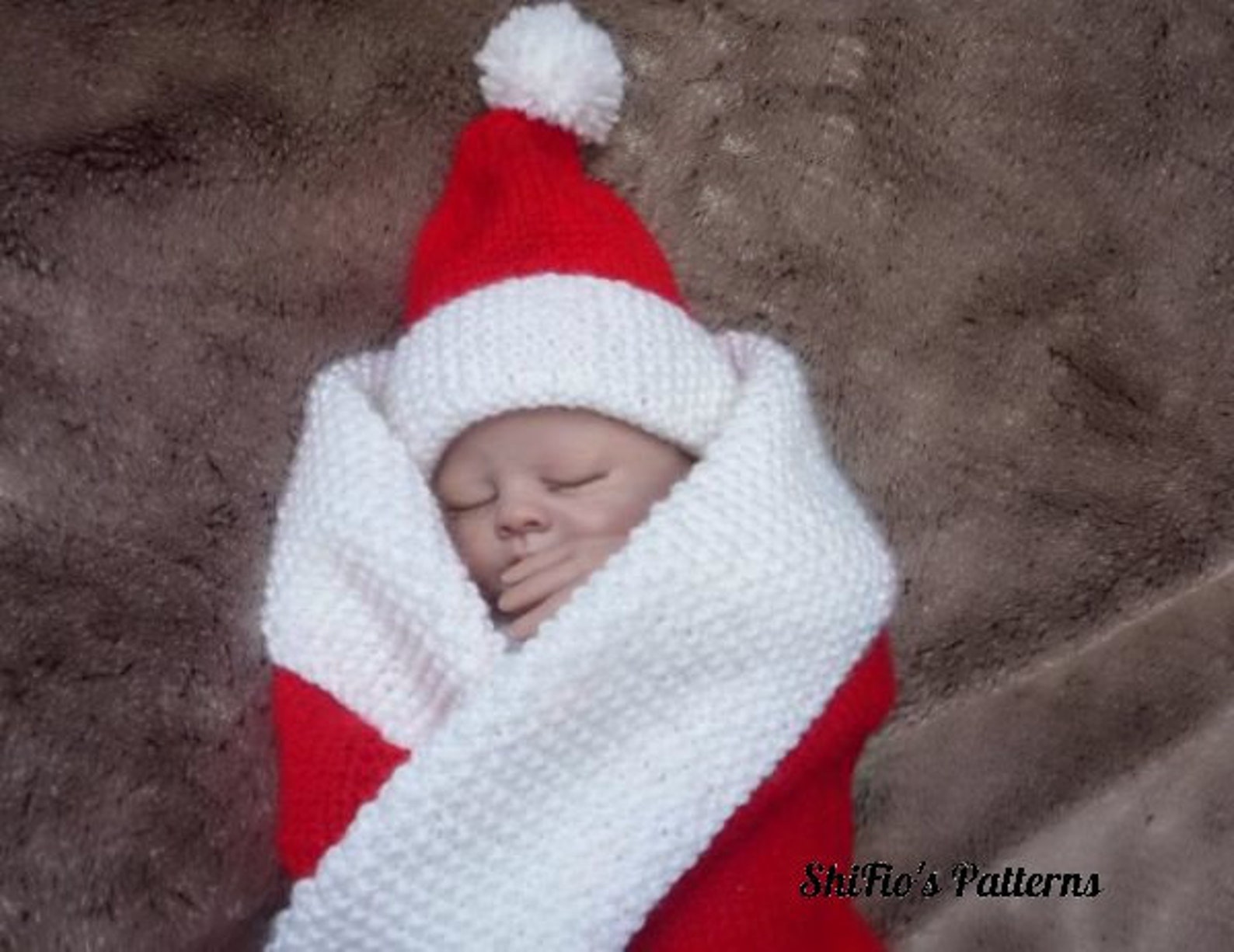 Knitting Pattern Baby Stocking Papoose Cocoon Hat 3 - Etsy