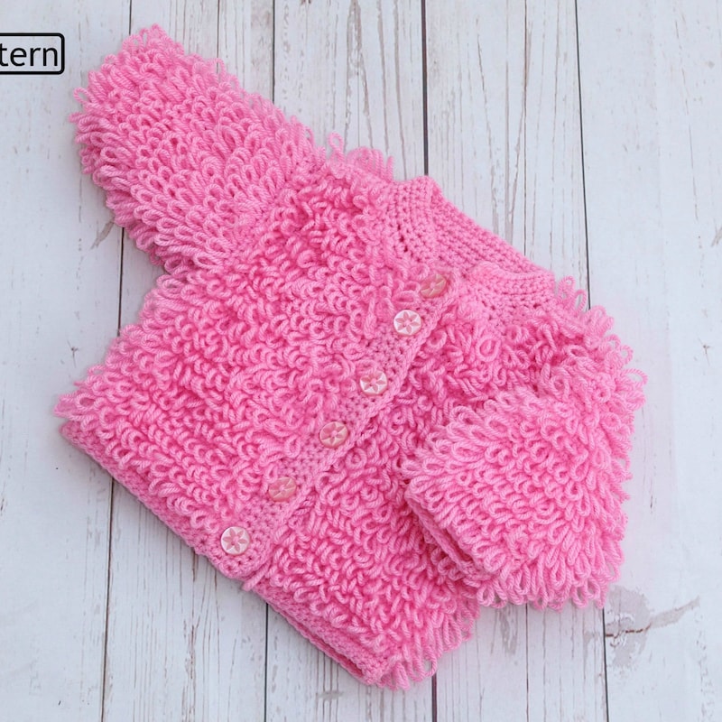 Loopy Cardigan Childs - Etsy