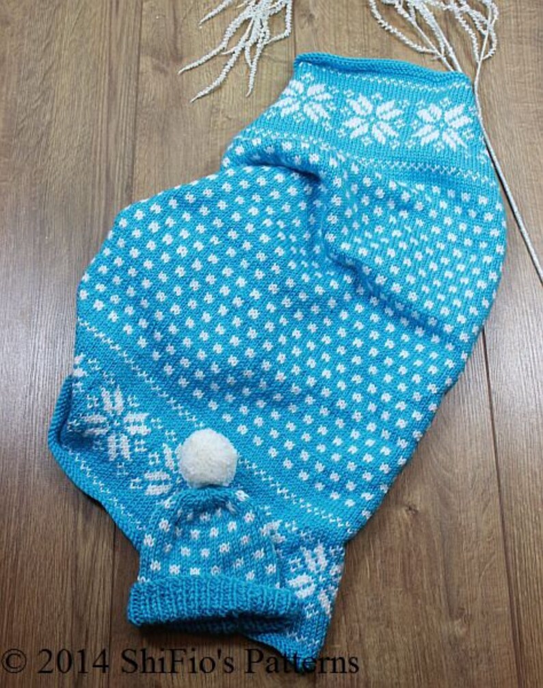 KNITTING PATTERN for Baby Snowflake Blanket / Afghan & Hat in 2 Sizes ...