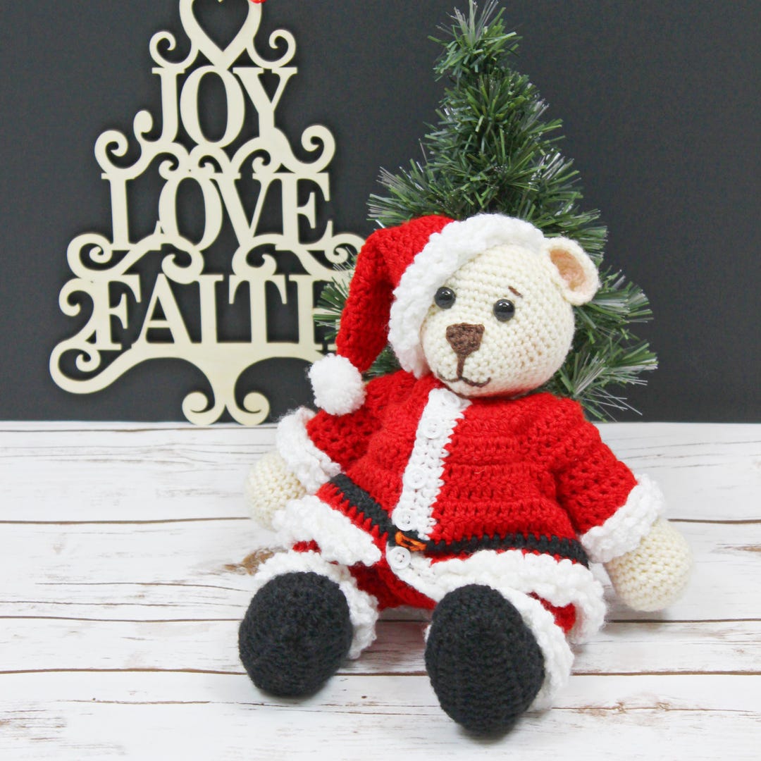 CROCHET PATTERN for Teddy Bear and Santa Outfit PDF 269- Toy, Doll - Etsy