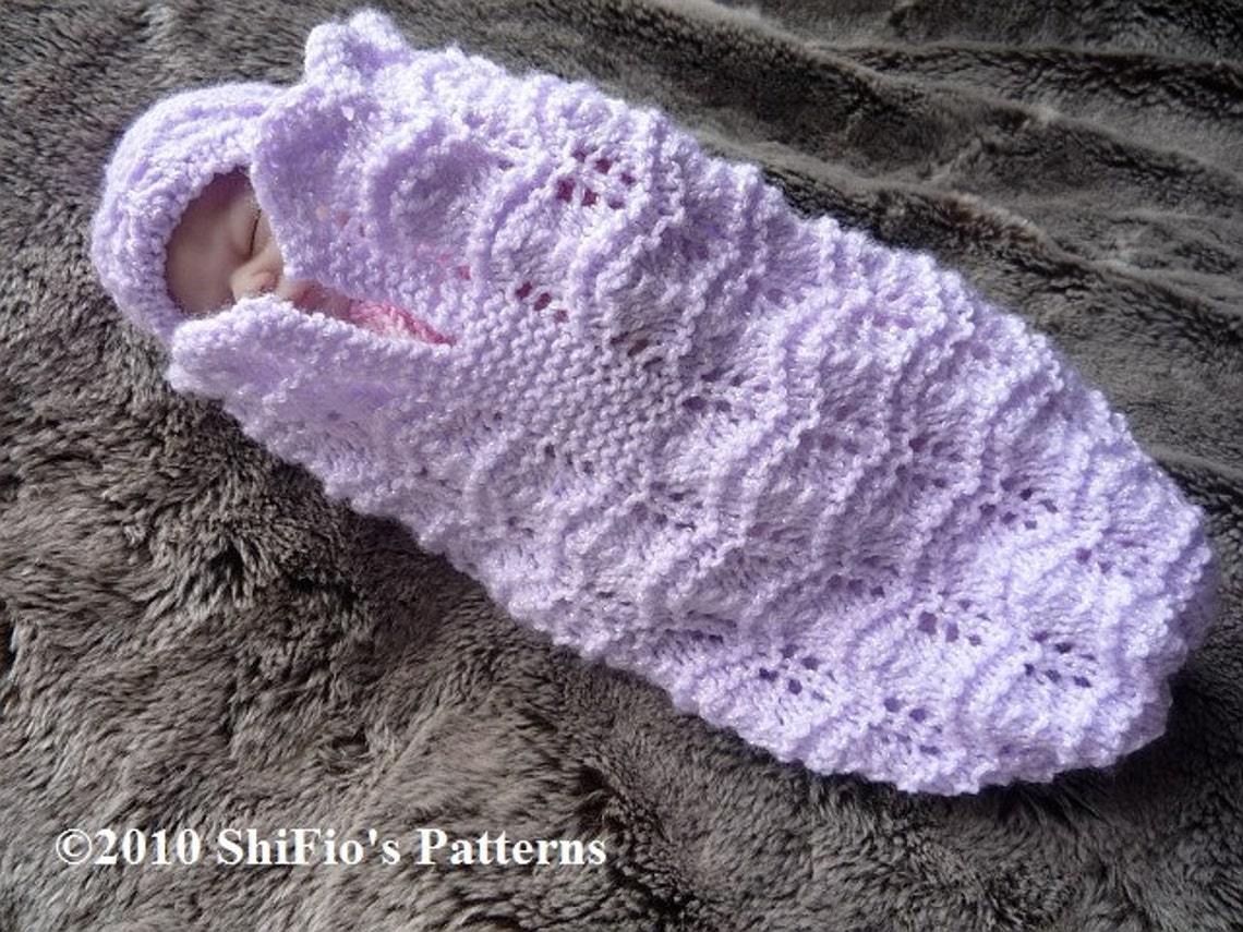 Knitting Pattern - Knitted Cocoon Pattern - Doll Pattern - Doll Cocoon ...