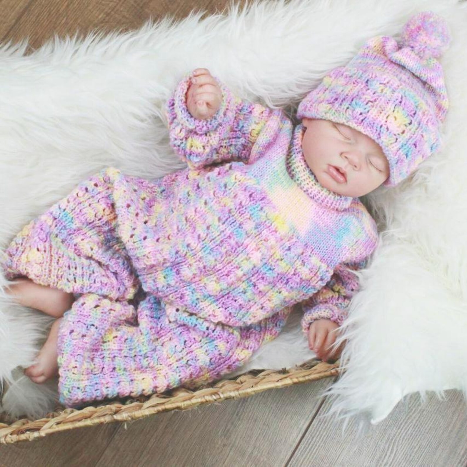Knitting Pattern - Baby Pram Suit - Baby Hat Knitting Pattern - Boy ...