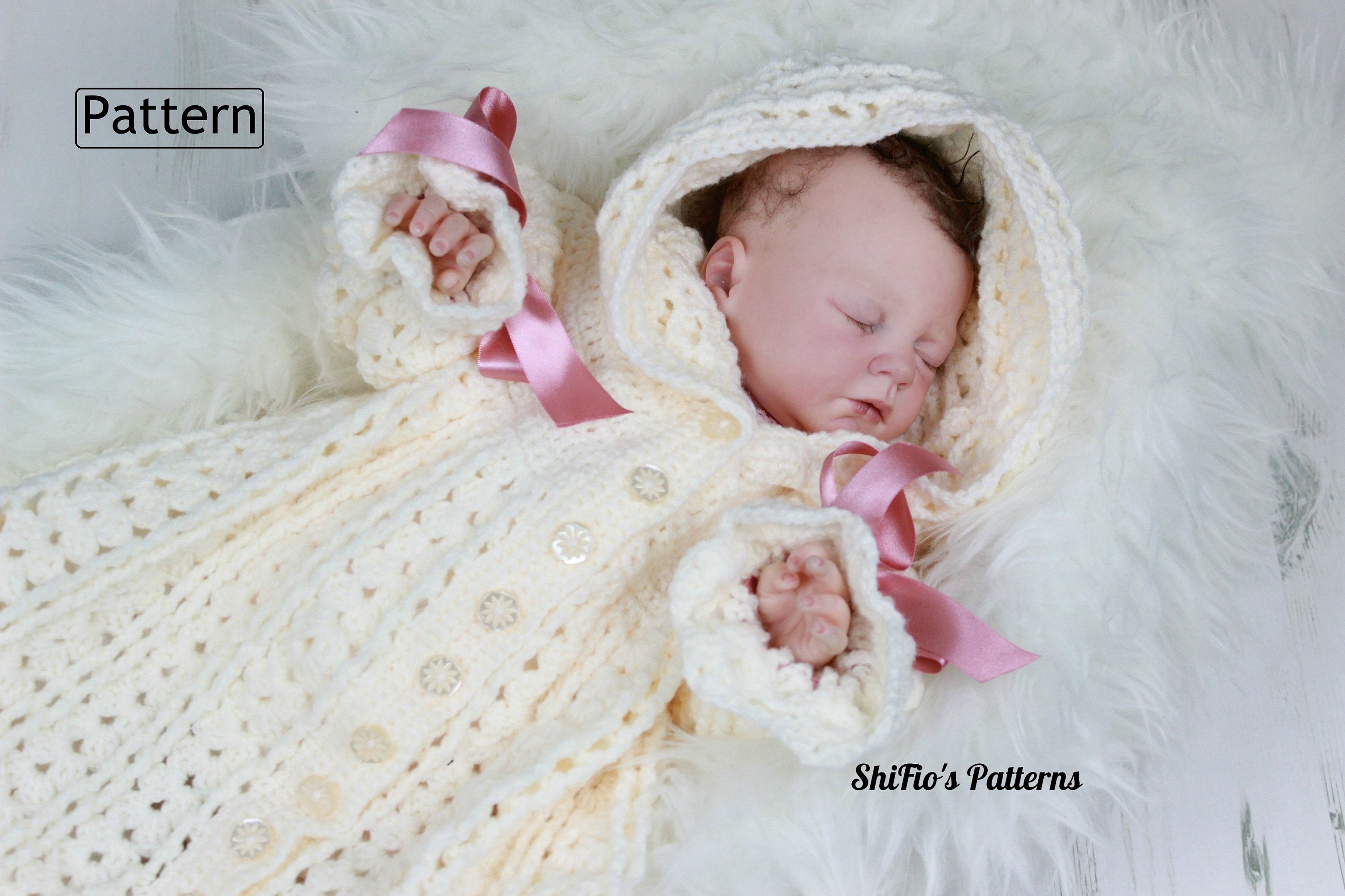 Crochet Pattern - Baby - Sleeping Bag - Baby Shower - 0 to 3 Months ...