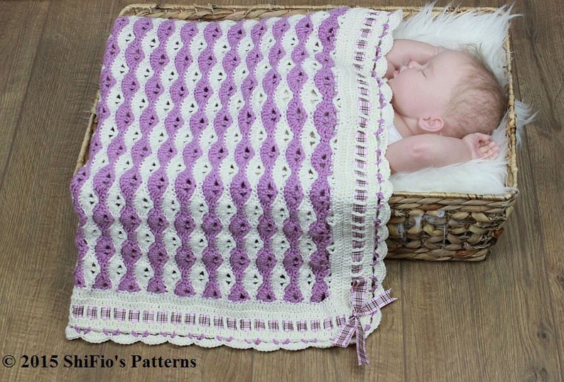 CROCHET PATTERN for Highland Heather Baby Afghan Crochet - Etsy