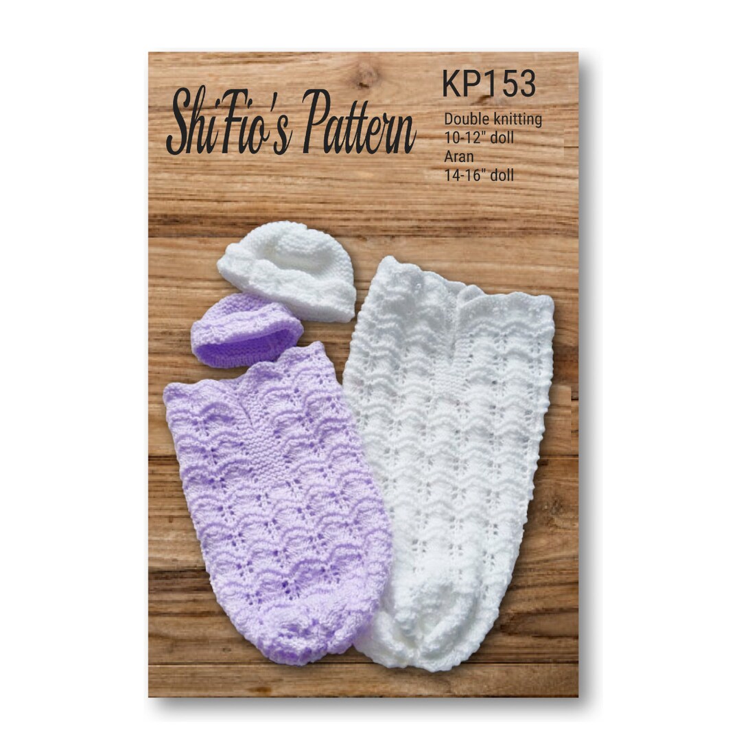 Knitting Pattern - Knitted Cocoon Pattern - Doll Pattern - Doll Cocoon ...