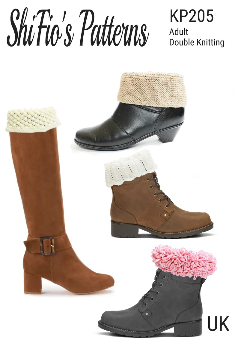Knitting Pattern Knitted Boot Topper Pattern Cuff Pattern - Etsy