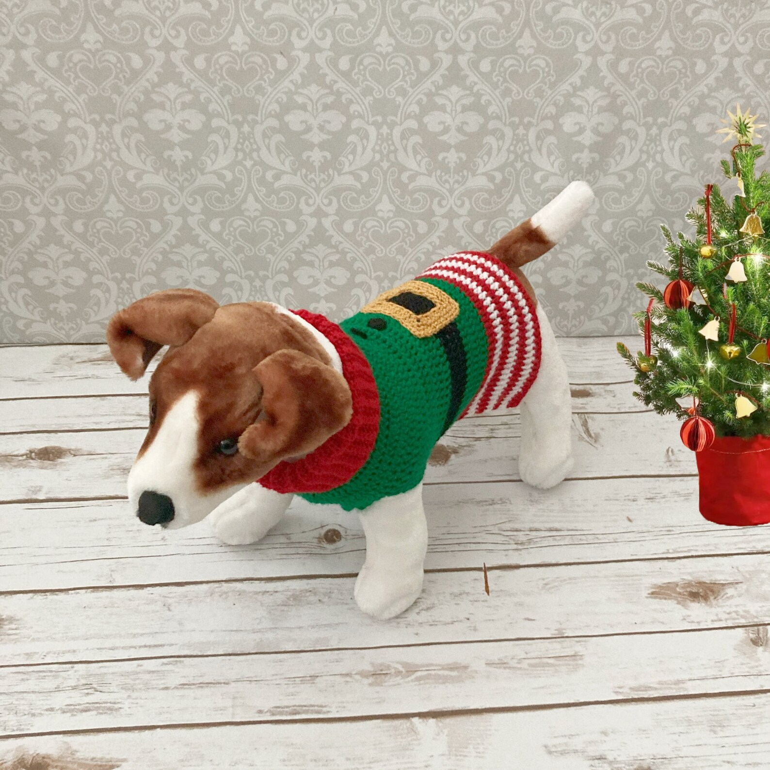 Crochet Pattern - Crochet Dog Sweater Pattern - Christmas Crochet ...