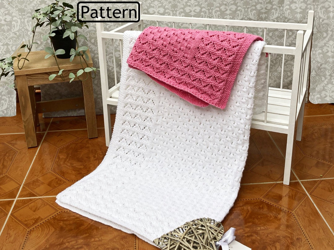 Knitting Pattern for Babies Shawl- Baby Afghan Pattern-baby Blanket ...
