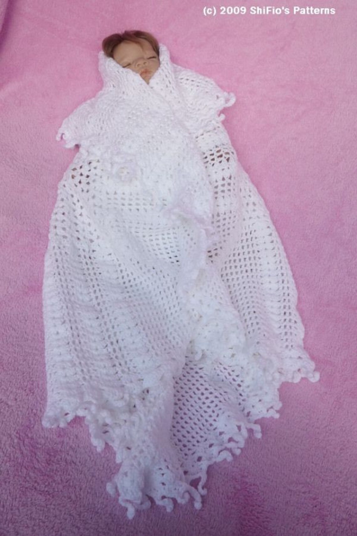 CROCHET PATTERN for Baby Shawl Blanket Crochet Pattern - Etsy