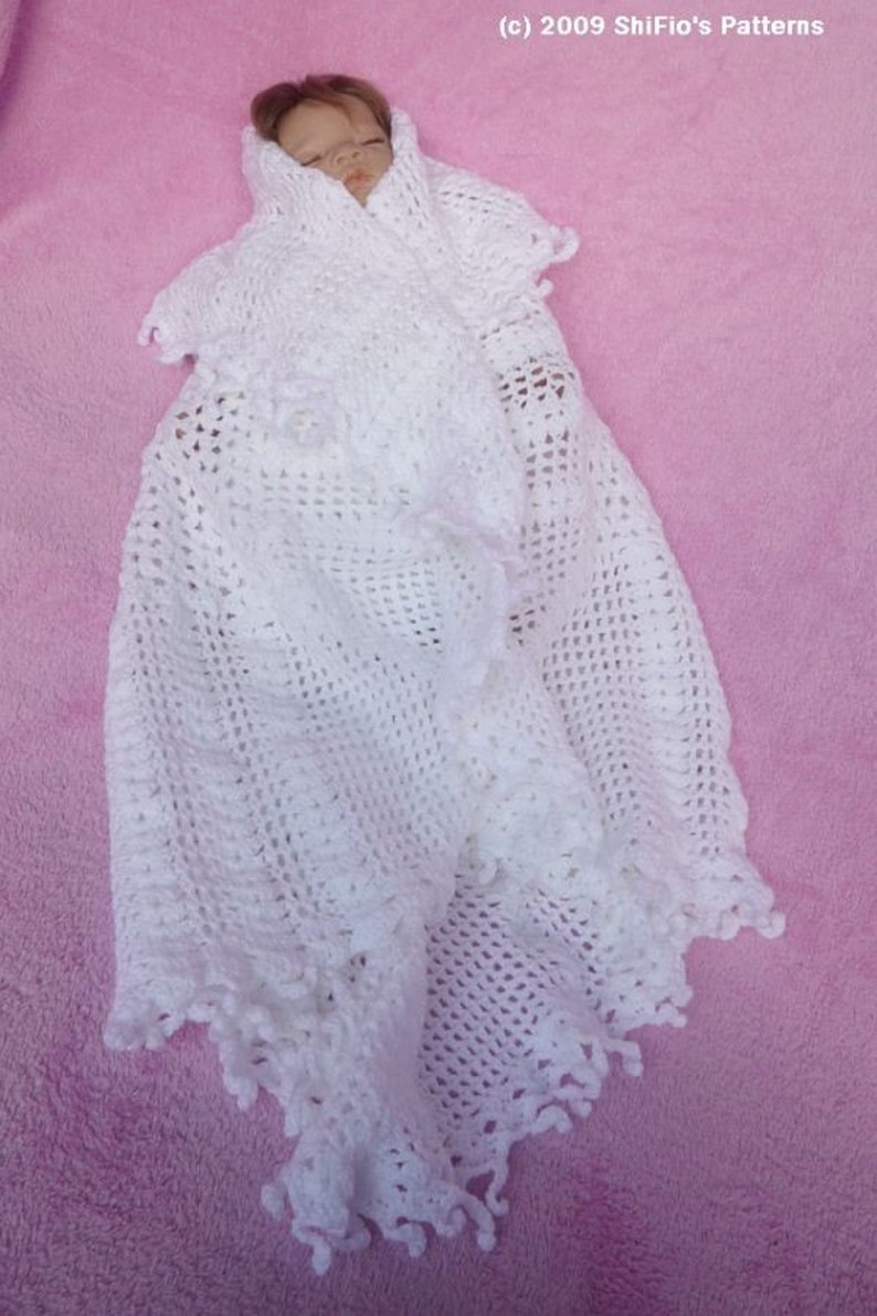 CROCHET PATTERN for Baby Shawl Blanket Crochet Pattern - Etsy