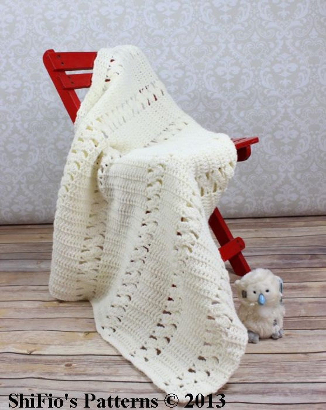 CROCHET PATTERN for 3 Baby Blankets, Afghans Pram, Cot, Crib PDF 136 ...