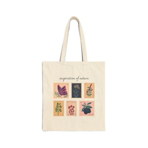 İnspiration of Nature Tote Bag-wildflowers-eco-friendly Shopping Bag ...