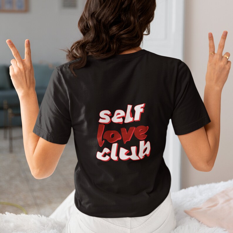 Self-love Club T-shirt,love Yourself T-shirt, Positive Shirt ...