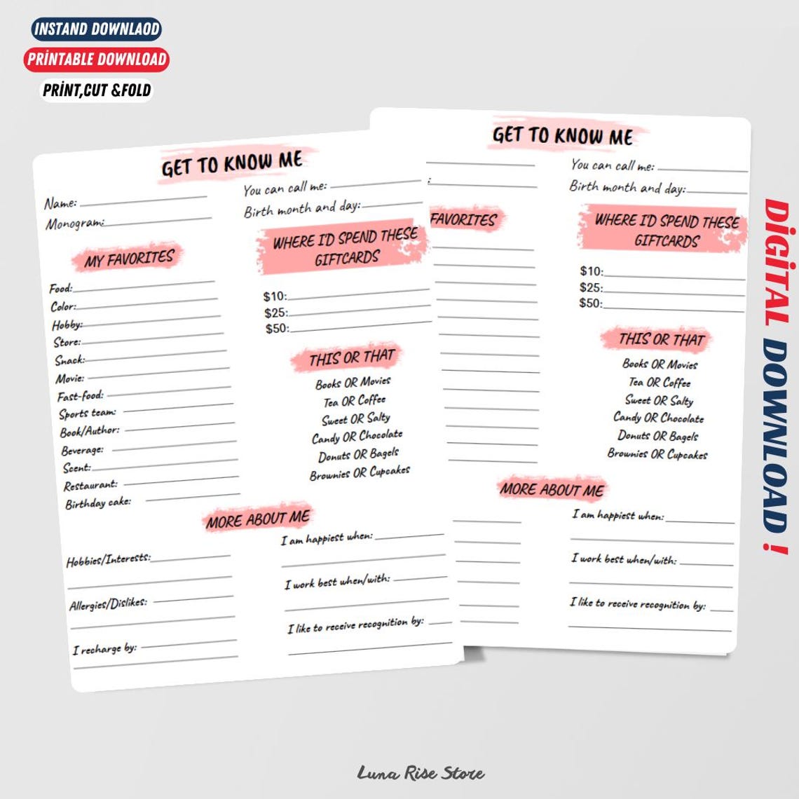Coworker Questions | All About Me Employee Questionnaire |team Building ...